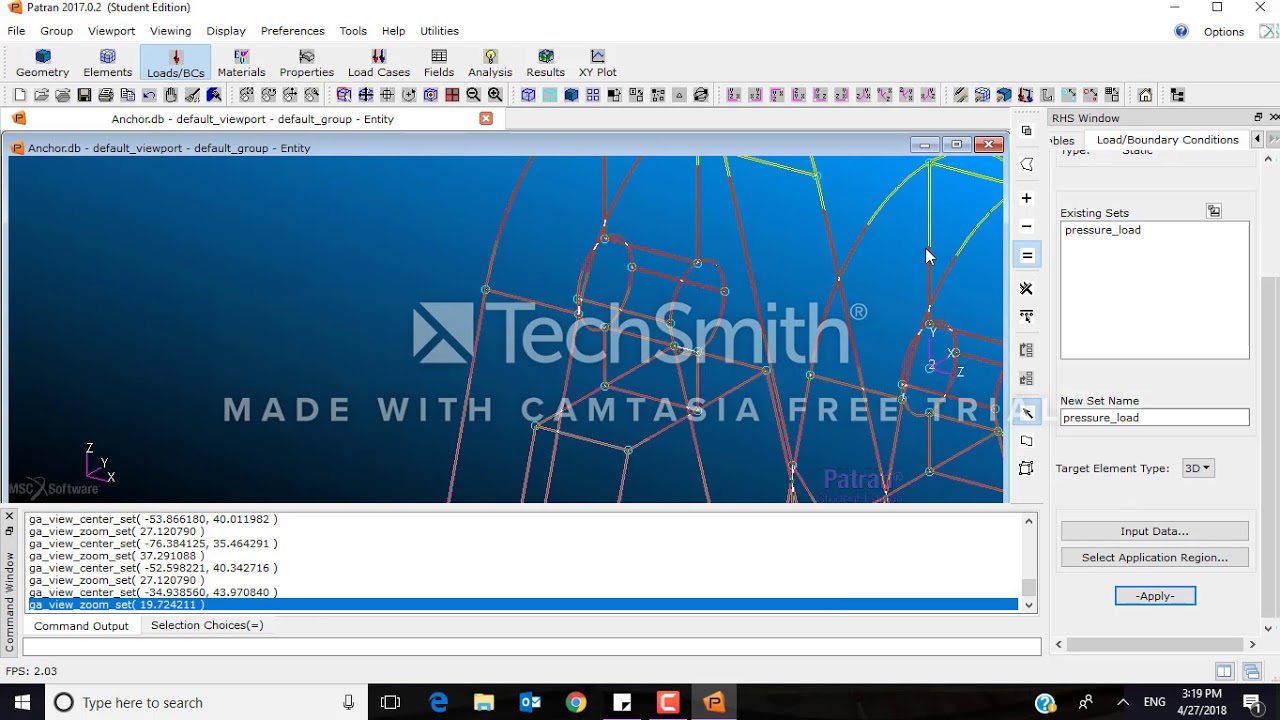 Patran/Nastran Tutorial: Anchor Loads and Boundary Conditions using a Field - YouTube