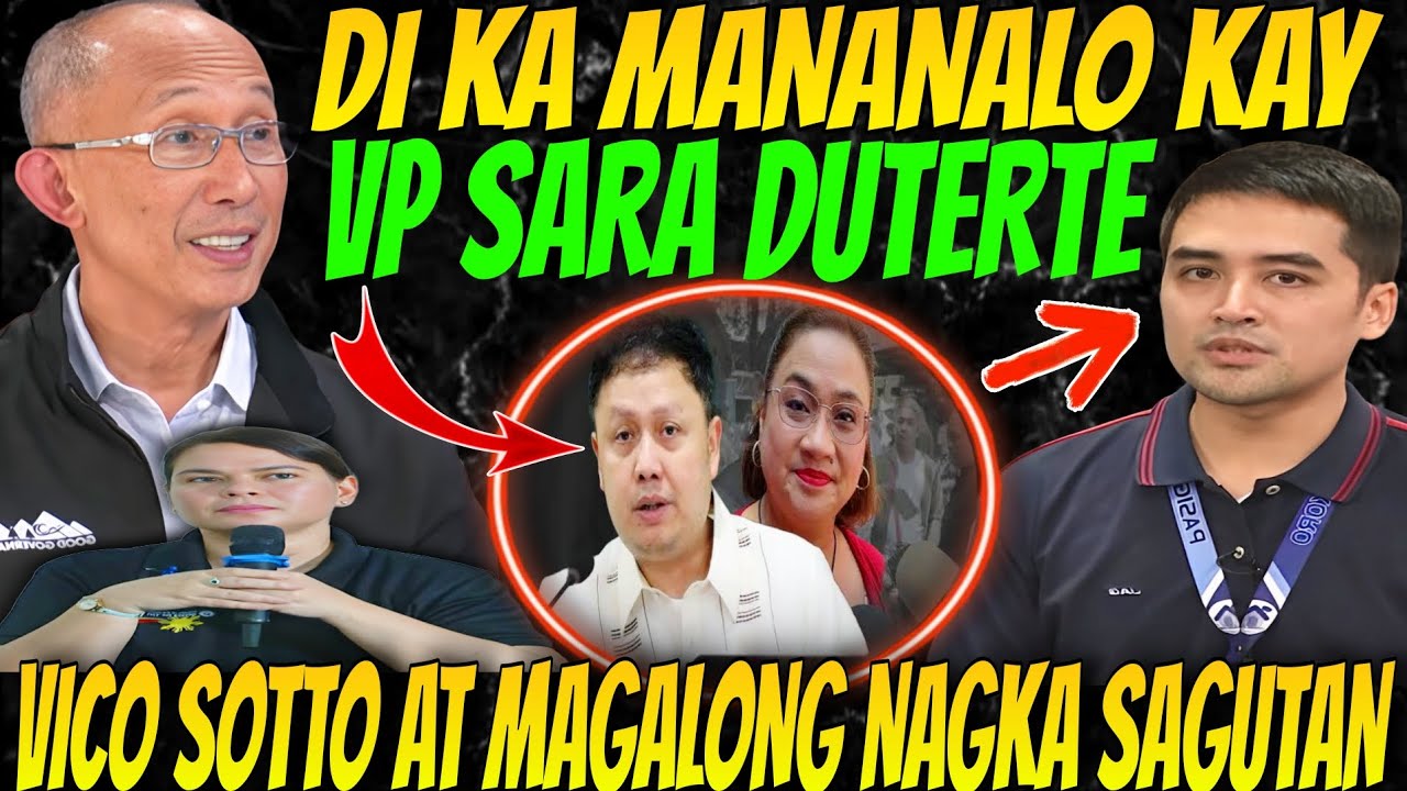 VICO AT MAGALONG NAG KA SAGUTAN SOTTO DI MANANALO SA DU30 ️ - YouTube