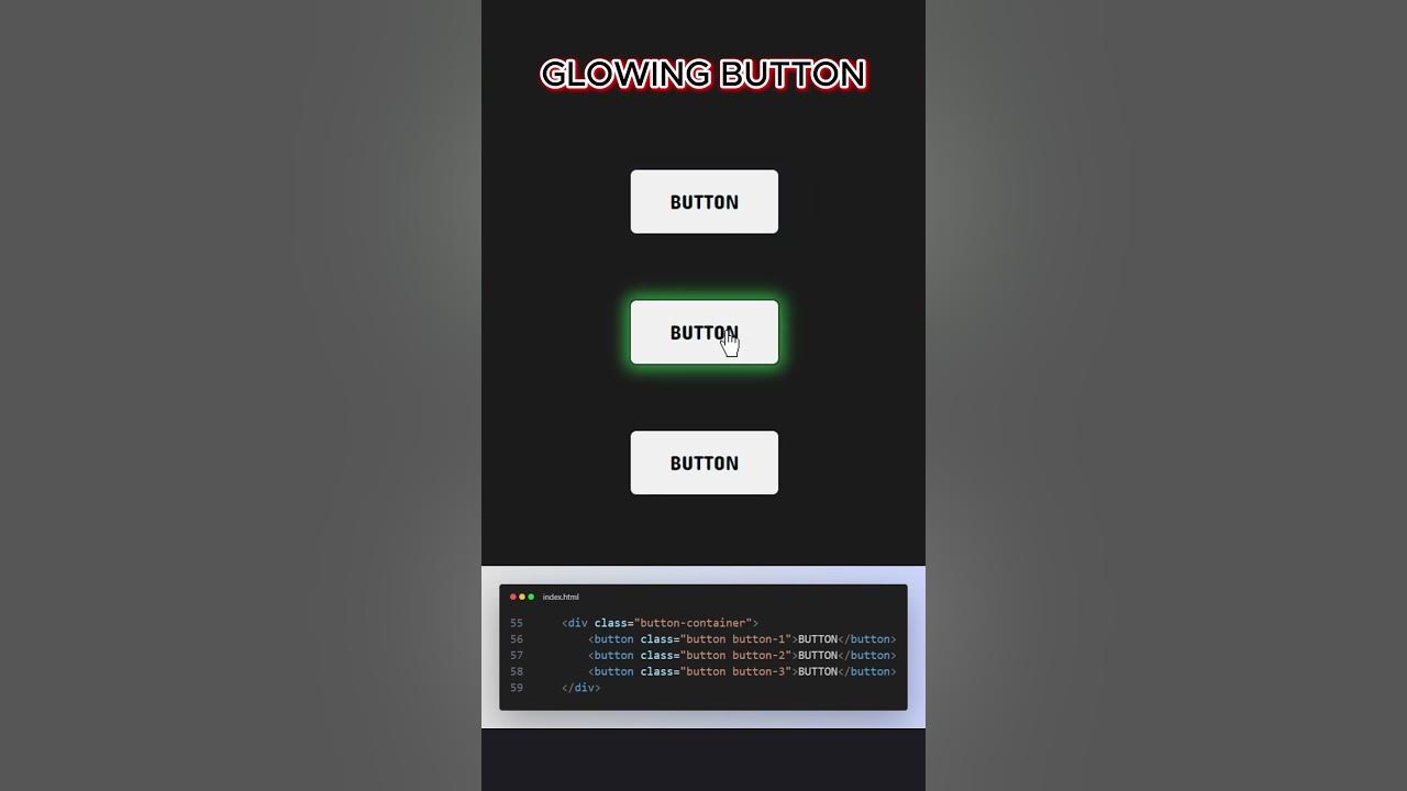 Glowing Button Html Css Coding Webdesign Frontend Coder Programmer Htmltutorial 5194