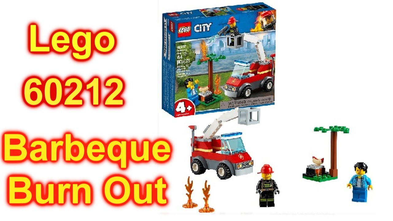 LEGO City Fire Barbecue Burn Out 60212 Fire Truck Toy Speed Build - YouTube
