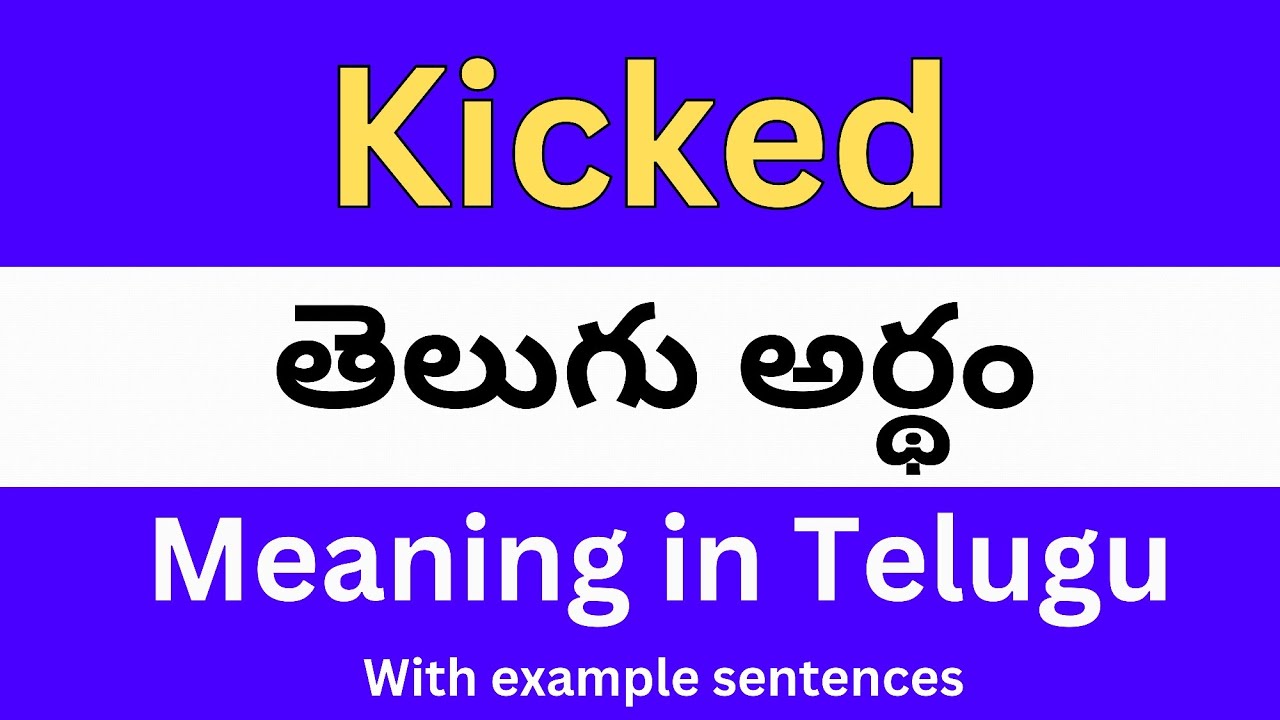 Kicked meaning in telugu with examples | Kicked తెలుగు లో అర్థం ...