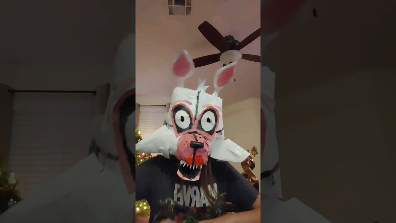 Fun time Foxy mask complete finally😁 - YouTube