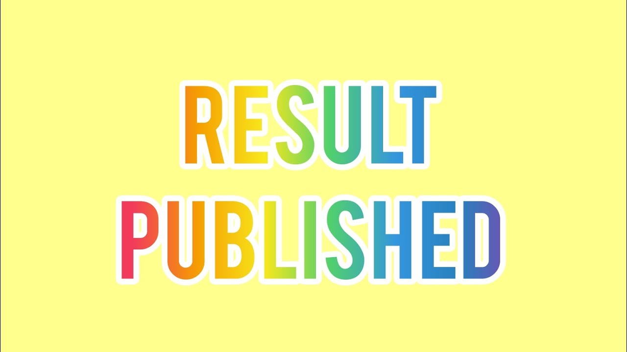 Result Published 🔥🔥🔥🔥 - YouTube