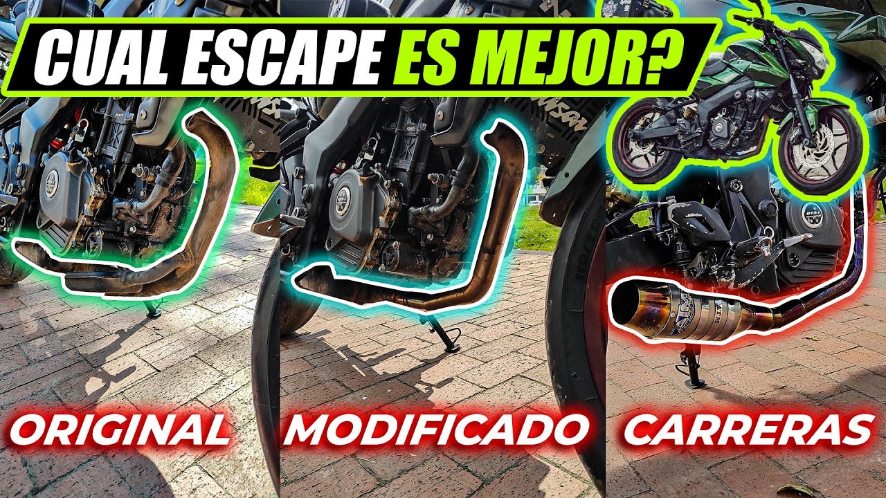 🔰 Cual es MEJOR escape 🔥 [Exosto - Mofle] para MOTO 🔥 - Pulsar NS200 ...