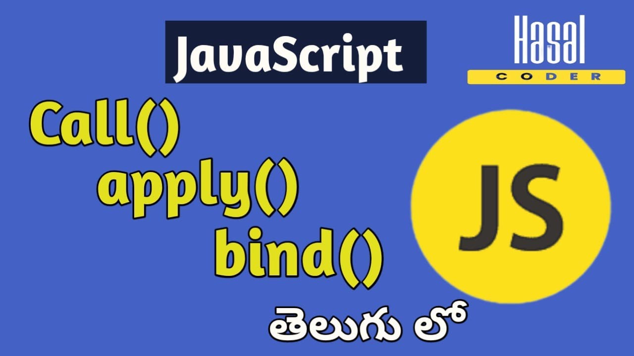 call, apply and bind methods in JavaScript - YouTube