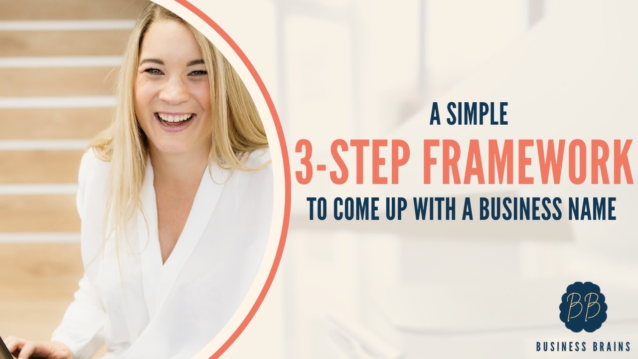A simple 3-step framework to come up with a business name - YouTube