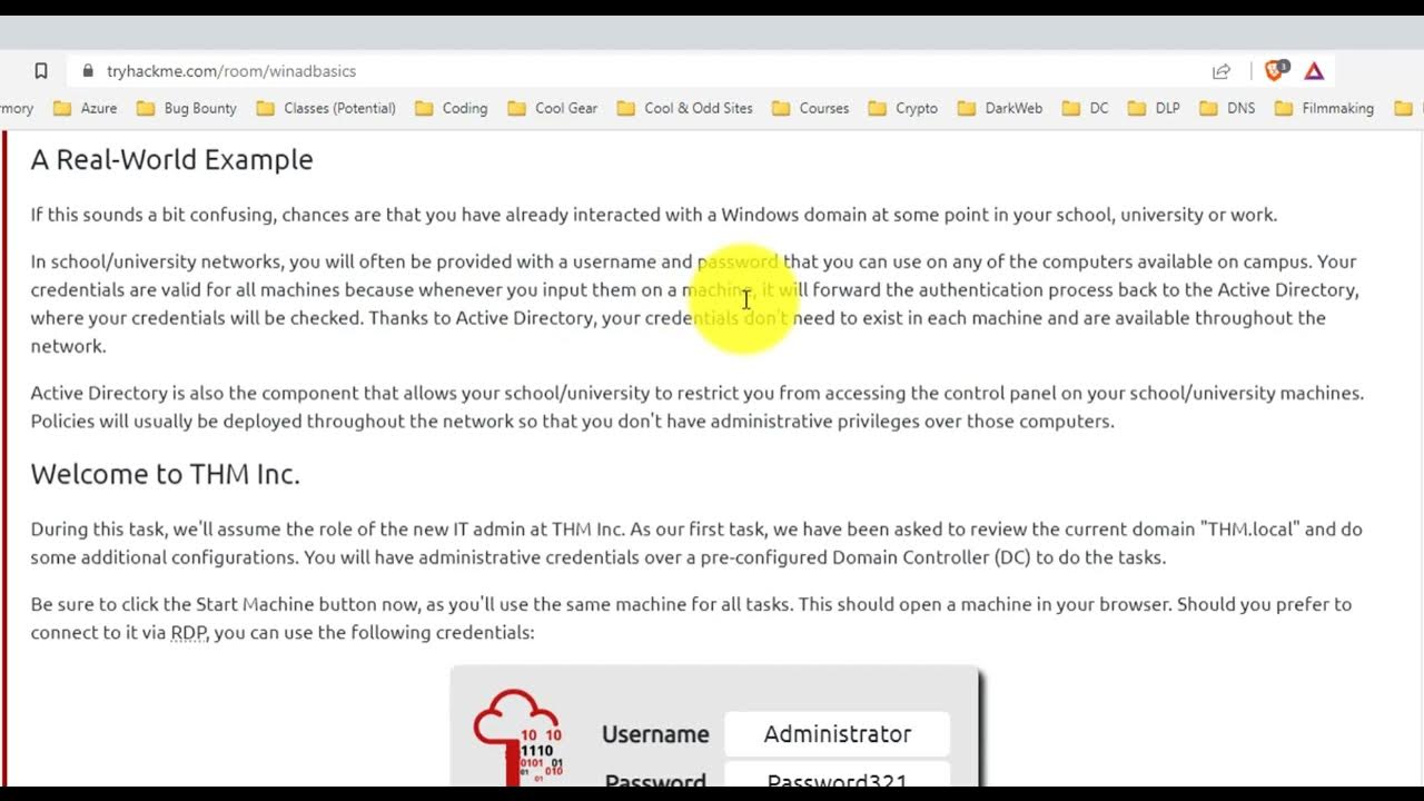 TryHackMe Walkthrough | Active Directory Basics | Task 2 Windows Domains - YouTube