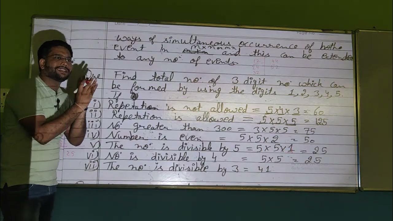 LECTURE 2 PERMUTATIONS AND COMBINATIONS - YouTube