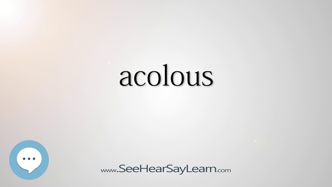 Acolous Every English Word Pronounced YouTube acolous-every-english-word-pronounced-youtube