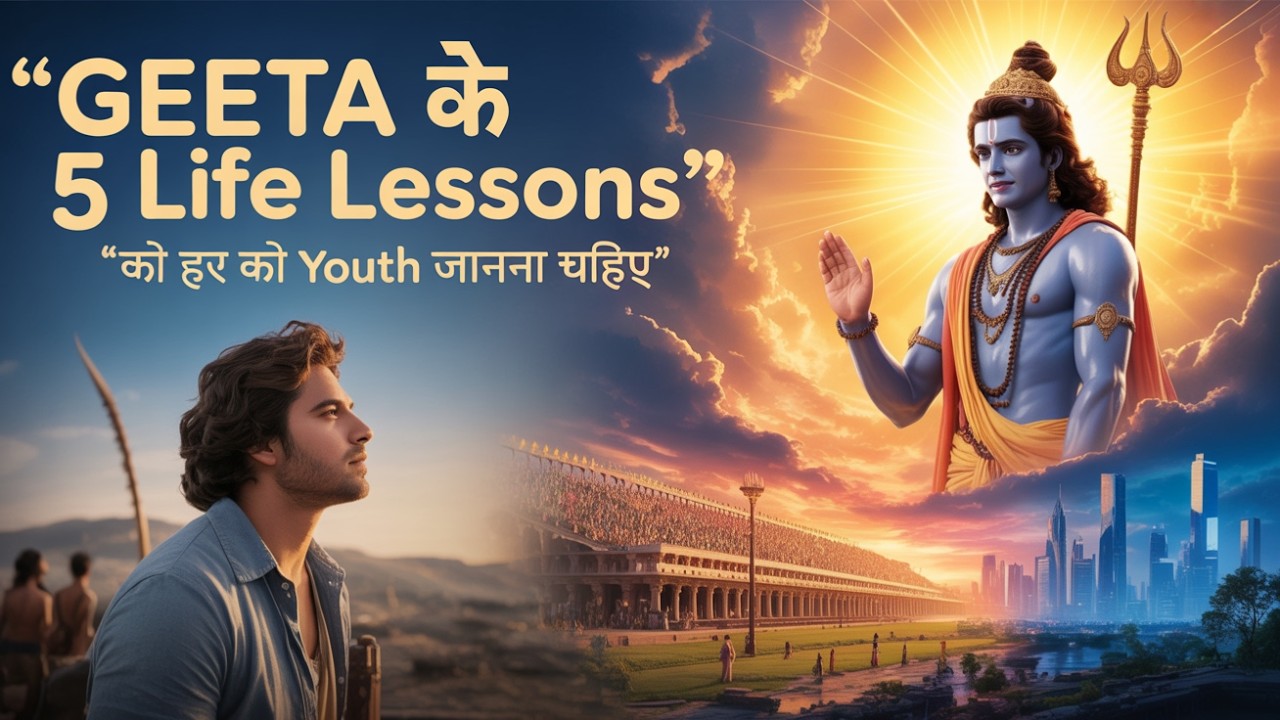 Geeta के 5 Life Lessons जो हर Youth को जानना चाहिए! | Exam, Career ...