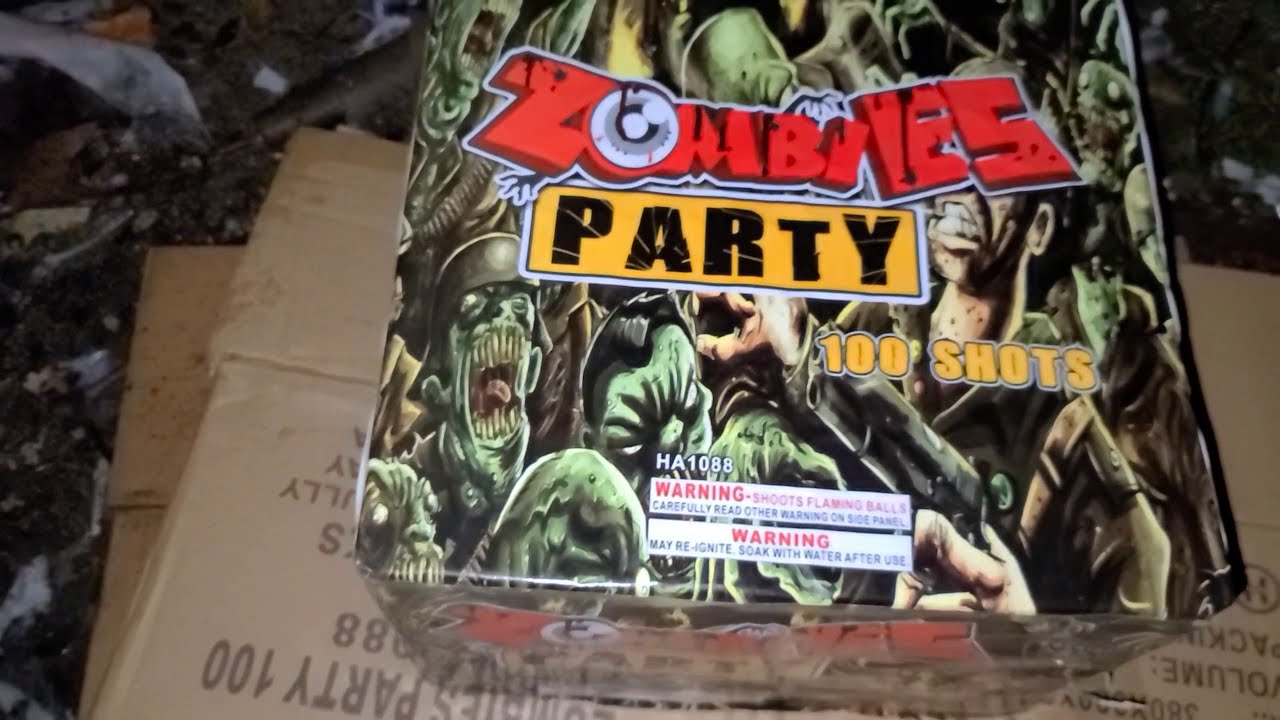 Zombies Party Firework - YouTube