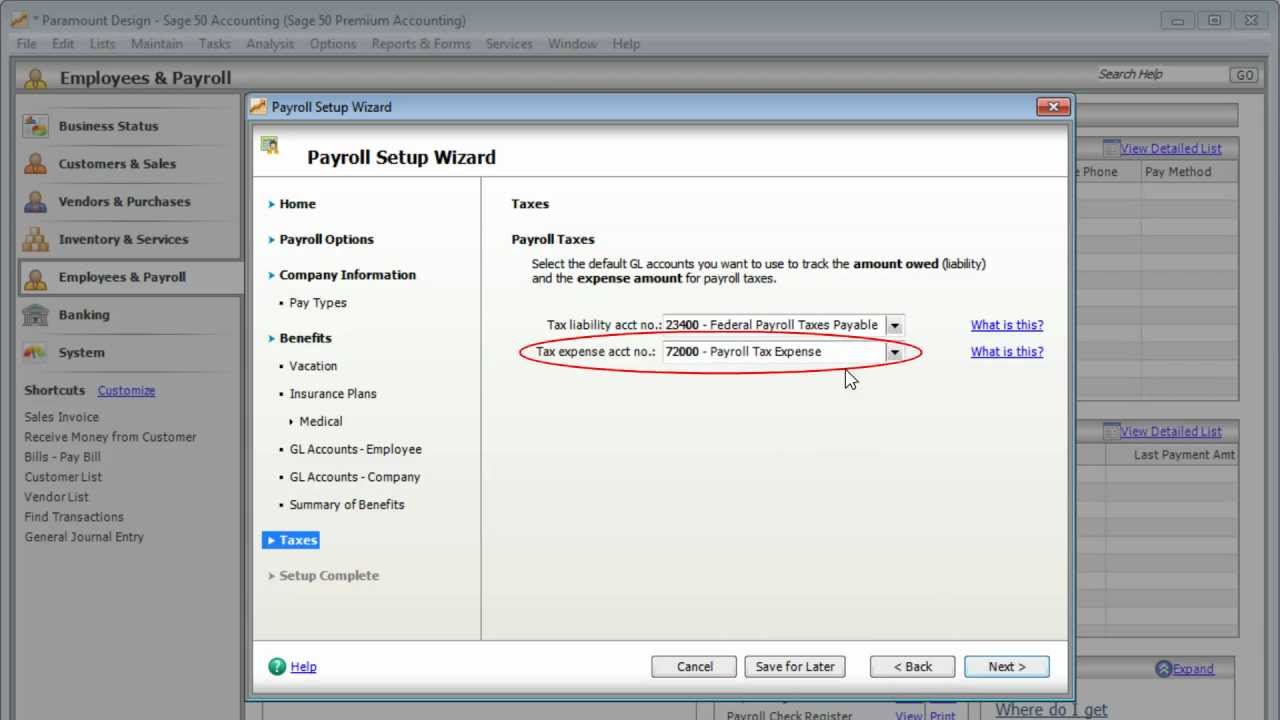 Setting Up Your Payroll in Sage 50 - YouTube