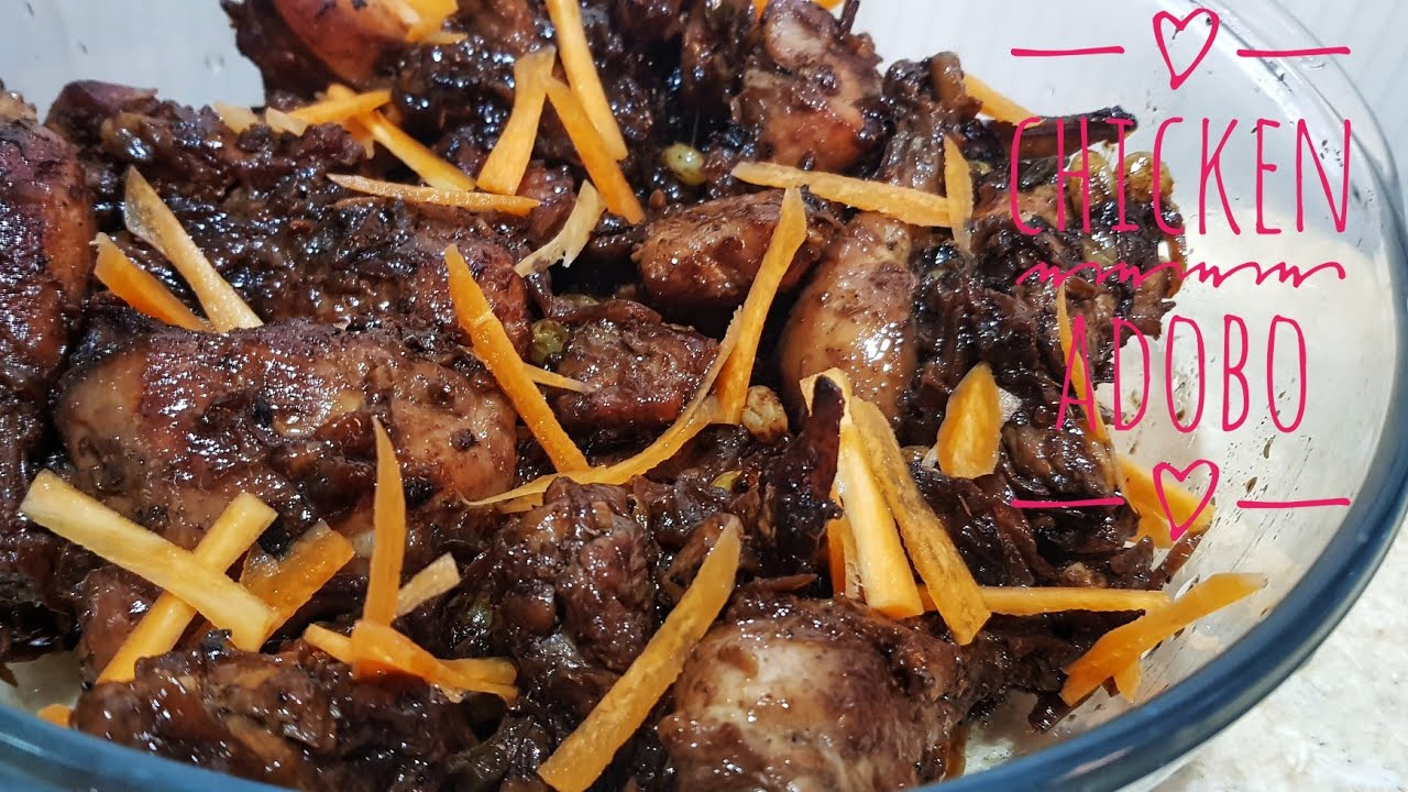 CHICKEN ADOBO Recipe salty, sweet, and spicy Chicken dish - YouTube