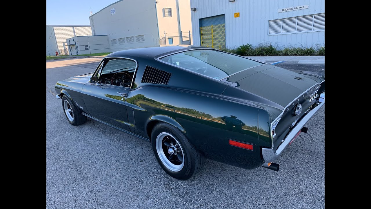 1968 Ford Mustang Fastback Bullitt FOR SALE! - YouTube