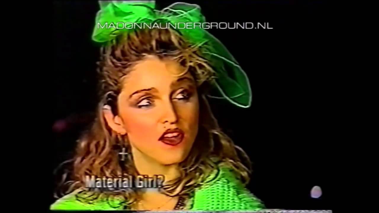 Madonna talking about Material girl videoclip, 1985 - YouTube