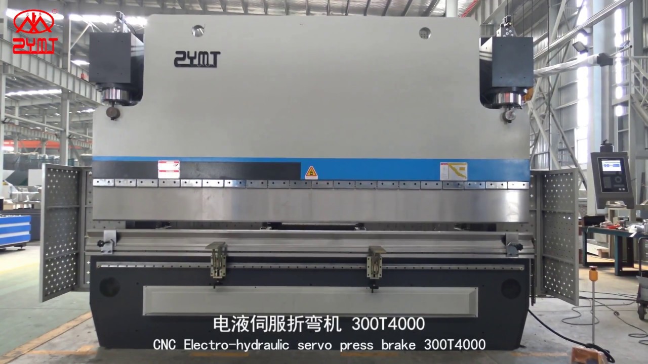 ZYMT ZYB-300T/4000 CNC press brake 3+1(X,Y1,Y2,+V）axes with Da52s ...