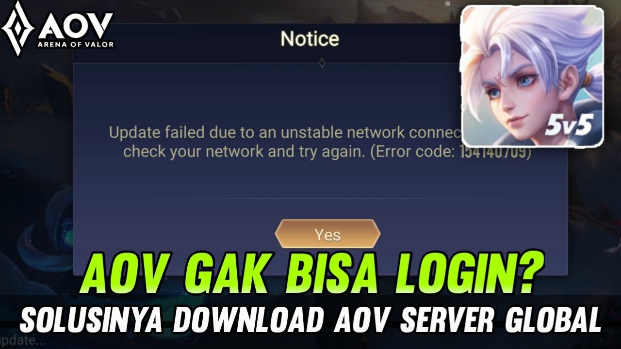 AOV : Aov indo gk bisa login? Solusinya download AoV Server Global ...