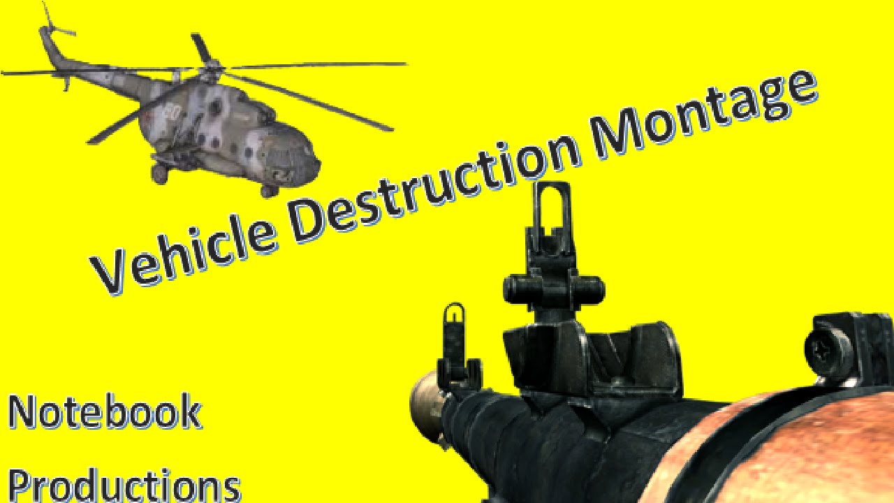Call of Duty 4: Modern Warfare Helicopter Destruction Montage (CoD 4 ...