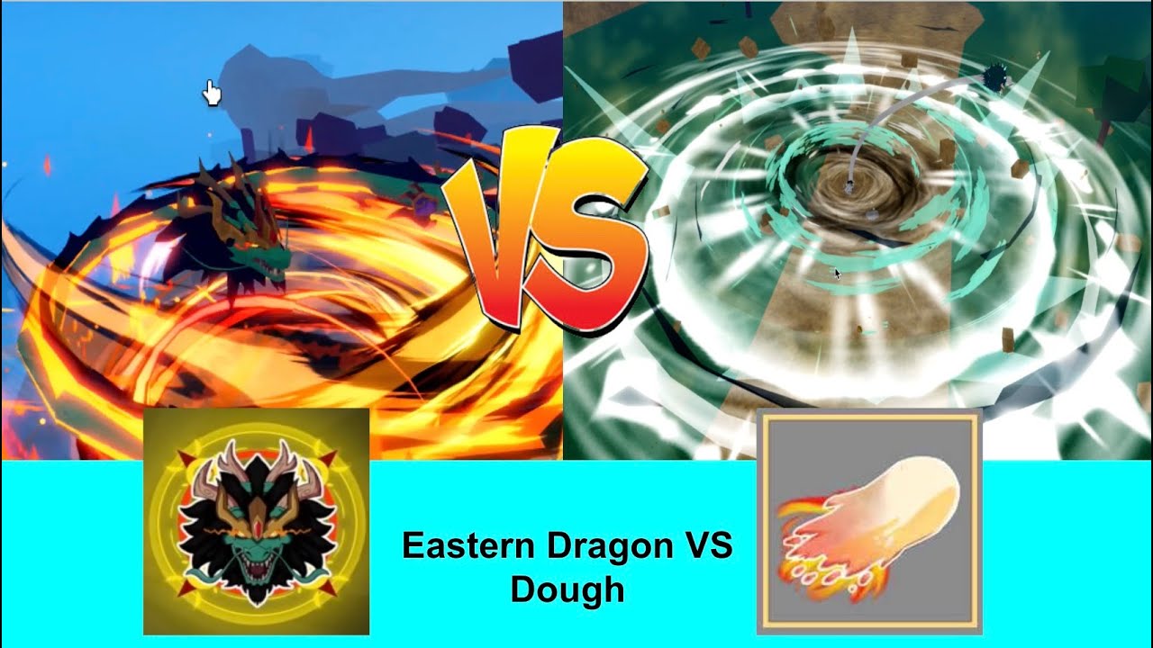 Eastern Dragon VS Dough V2 in Roblox Blox Fruits! - YouTube