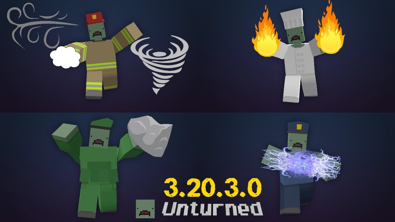 ELEMENTAL BOSSES IN UNTURNED?! | Unturned All 4 Boss Zombies - YouTube