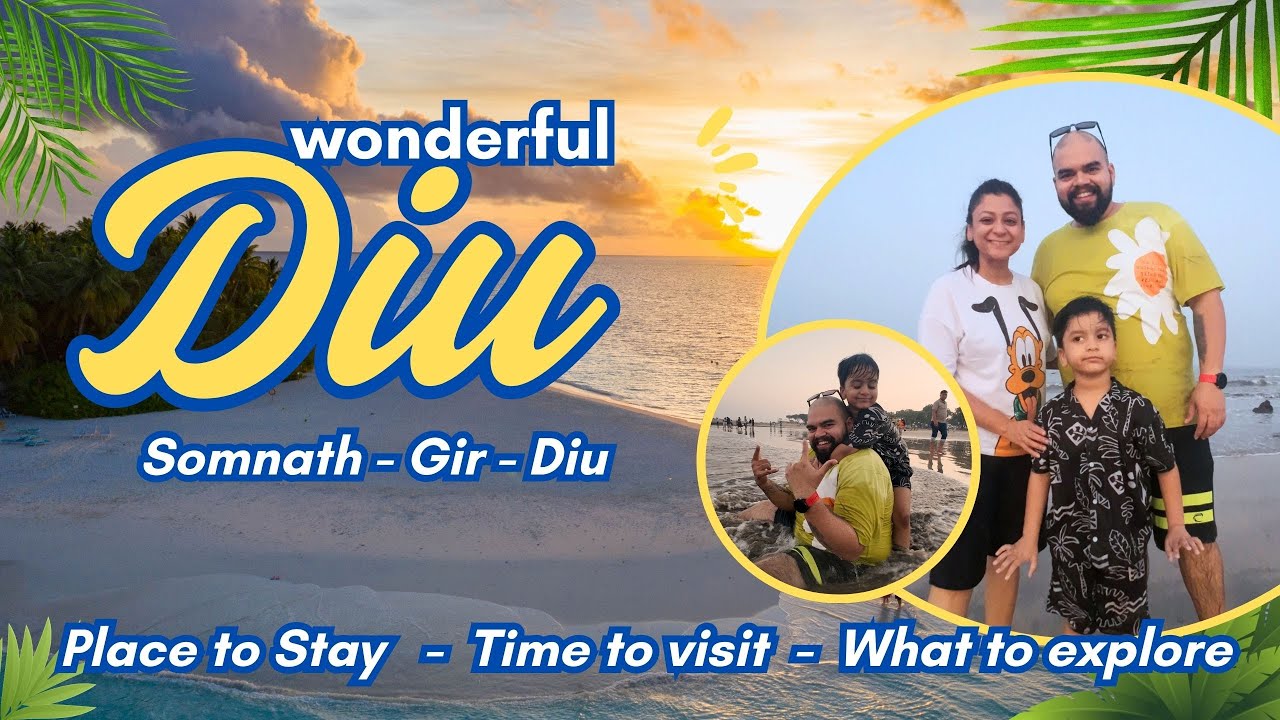 Somnath to Diu | Nagoa Beach | Diu Travel guide | Diu Tourist places ...