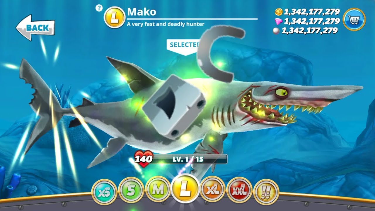 NEW ENEMY EVIL MAKO UNLOCKED AND GAMEPLAY - Hungry Shark World - YouTube