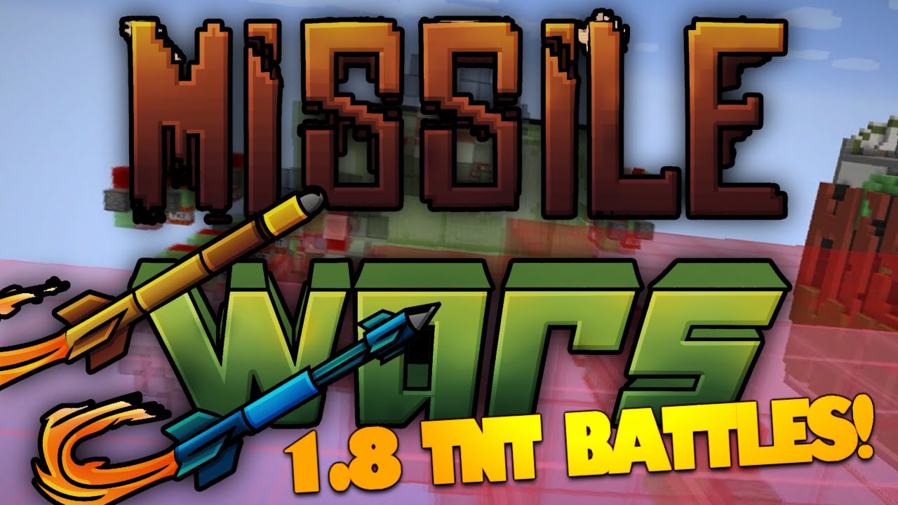 Minecraft MISSILE WARS | NEW Minecraft 1.8 TNT Mini Game (Bajan ...