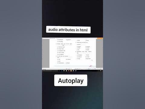 What are Audio tag attributes in html #shorts #shortvideo #short # ...