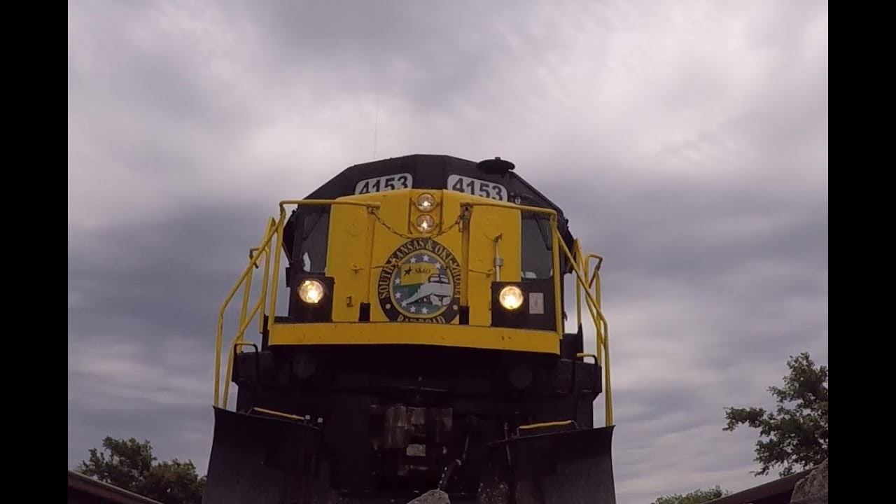 GoPro Camera Under Train (SKOL Shortline Train) at Mulvane, KS - YouTube