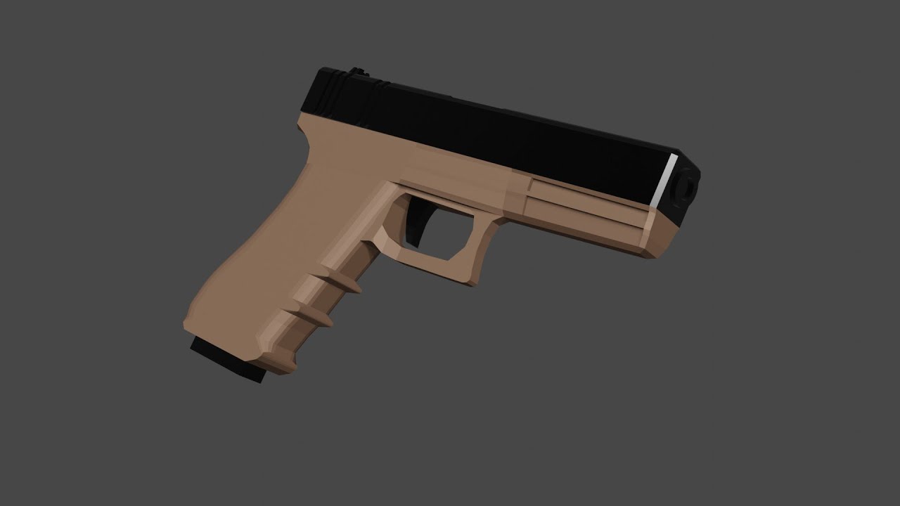 DETAİLED GLOCK MODEL MAKİNG BLENDER3D - YouTube
