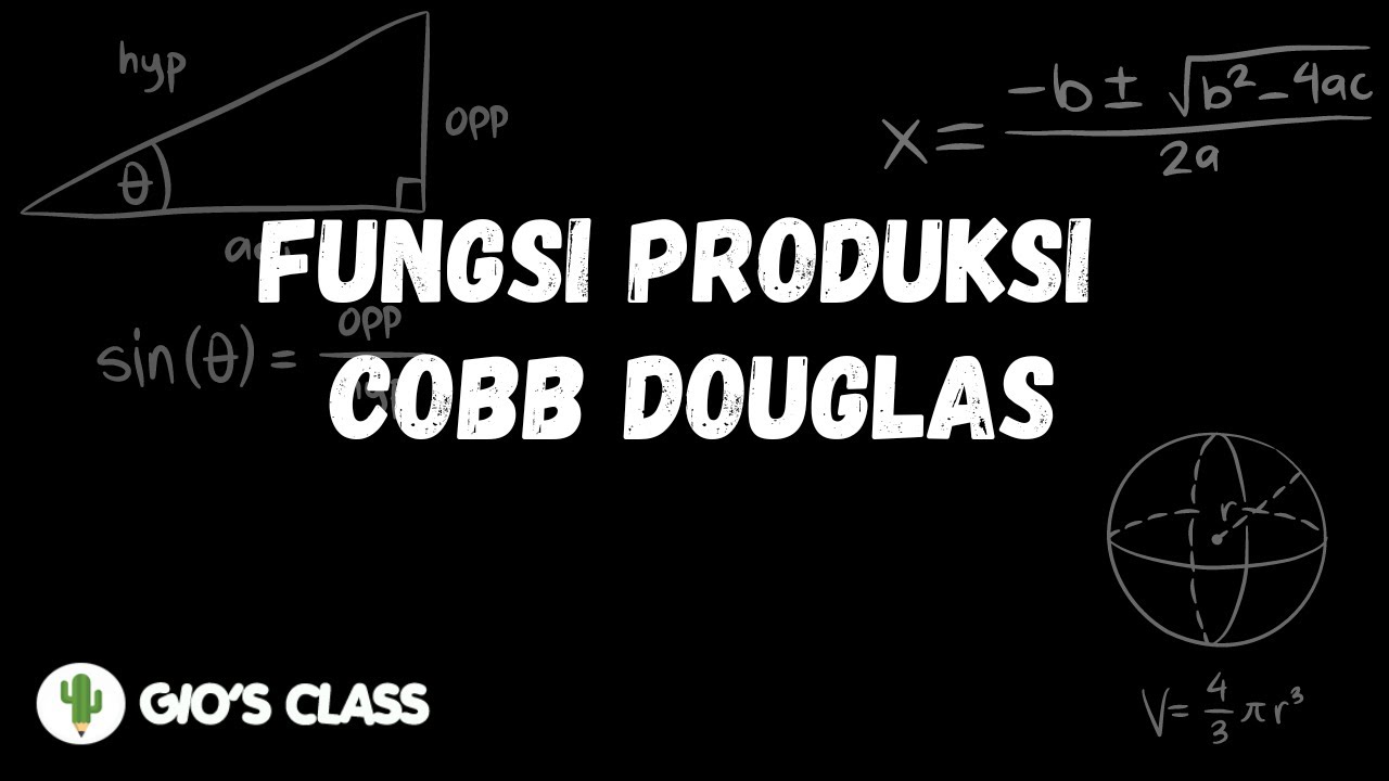 Fungsi Produksi Cobb Douglas - YouTube