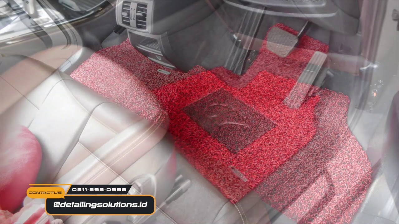 KARPET MOBIL FIRST CLASS BMW Red Black - YouTube