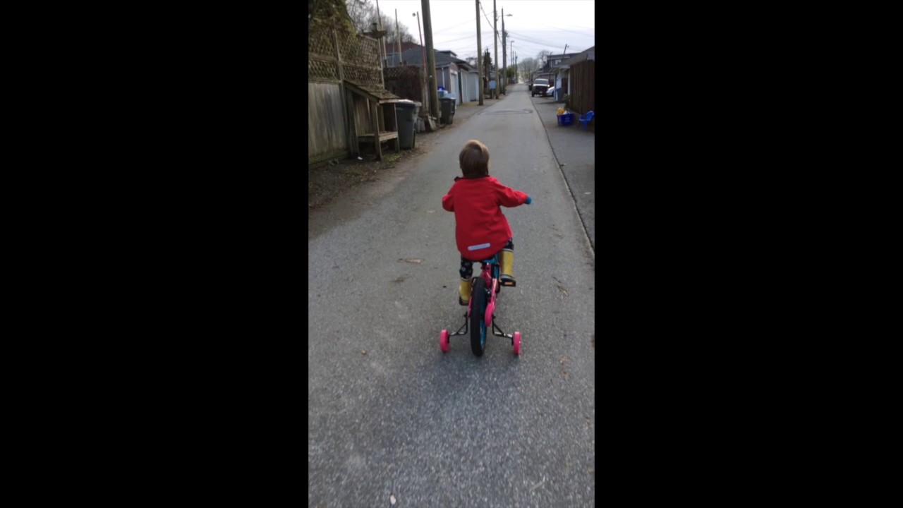 Willa Rides Her Bike! (with entourage) - YouTube
