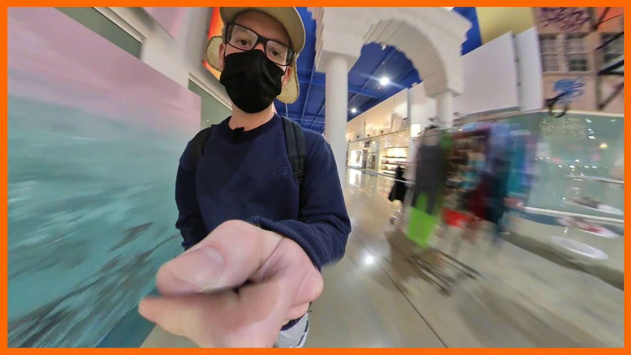 Skating INSIDE Prizm Outlets Mall - YouTube
