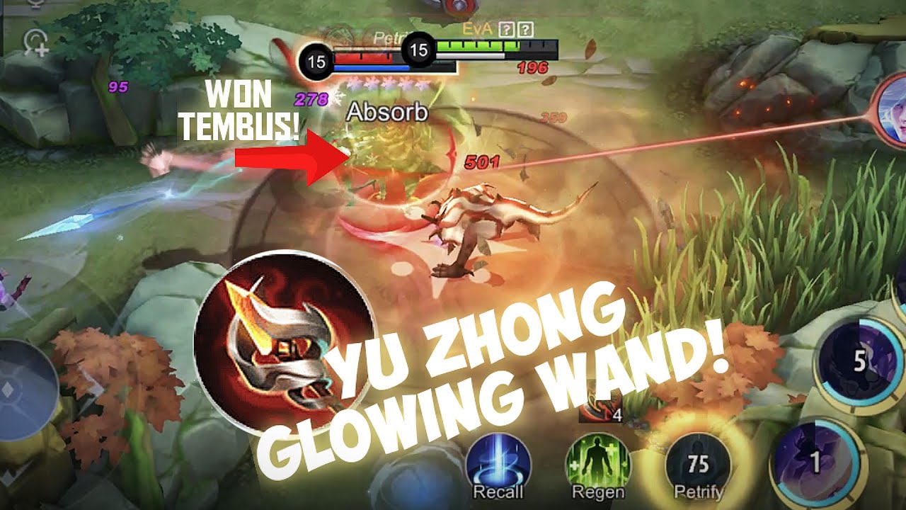 BUILD VIRAL KOK KAYA GINI!? YU ZHONG GLOWING WAND MOBILE LEGENDS - YouTube