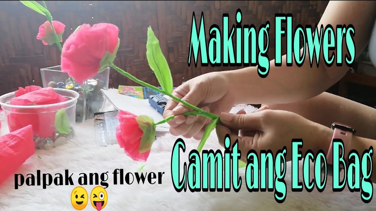 DIY recycle Eco Bag, Flowers 💐💐 - YouTube