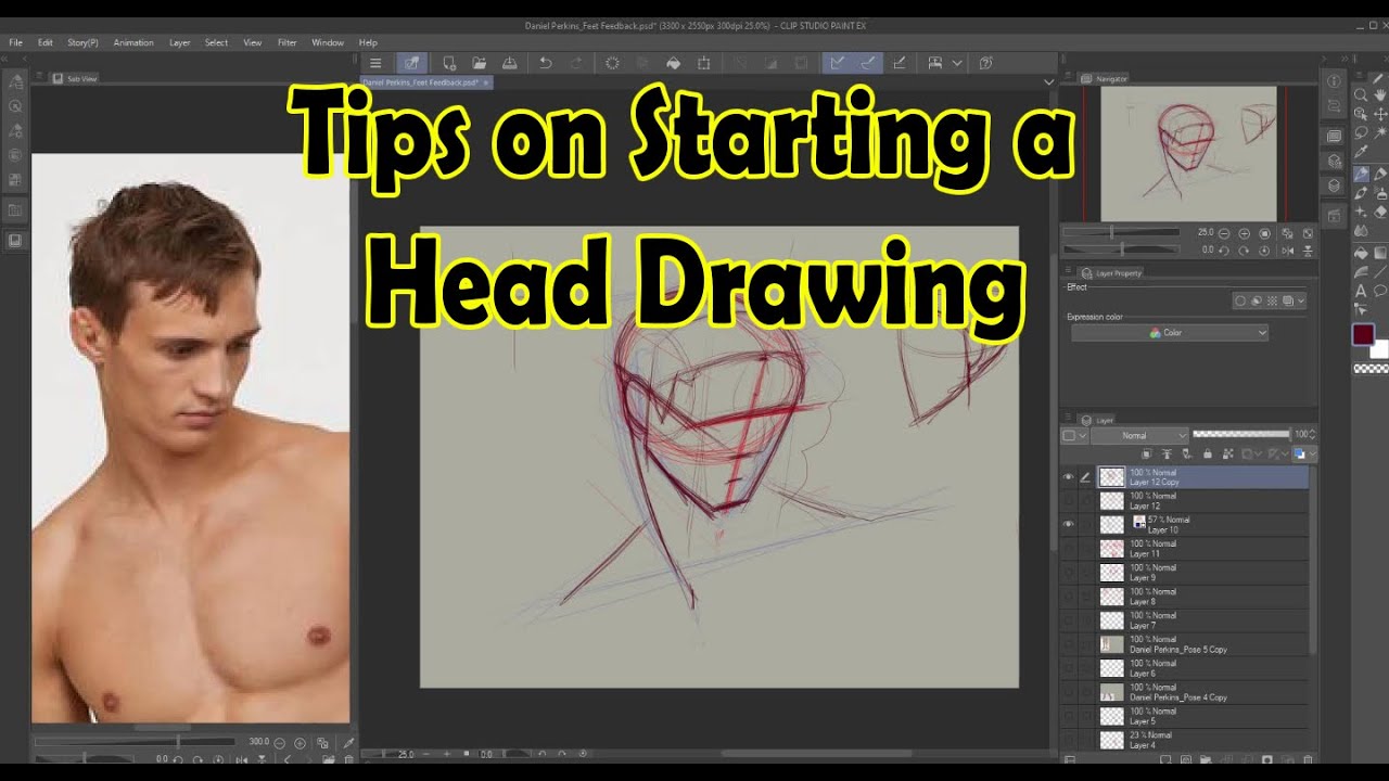 Tips on Starting a Head Drawing - YouTube