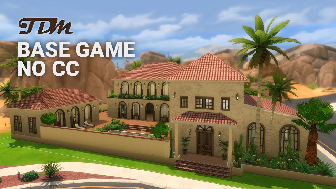 BASE GAME | NO CC | VILLA | THE SIMS 4 | STOP MOTION - YouTube