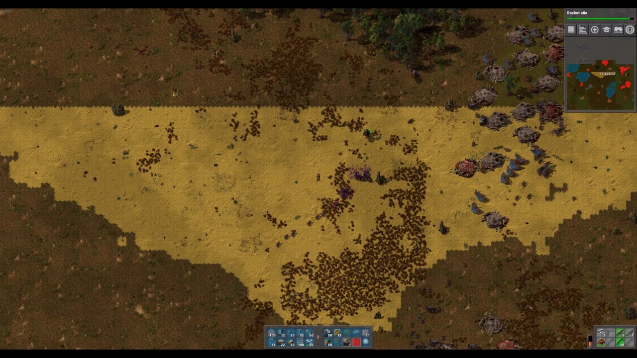 Factorio Atomic Bomb Test - YouTube