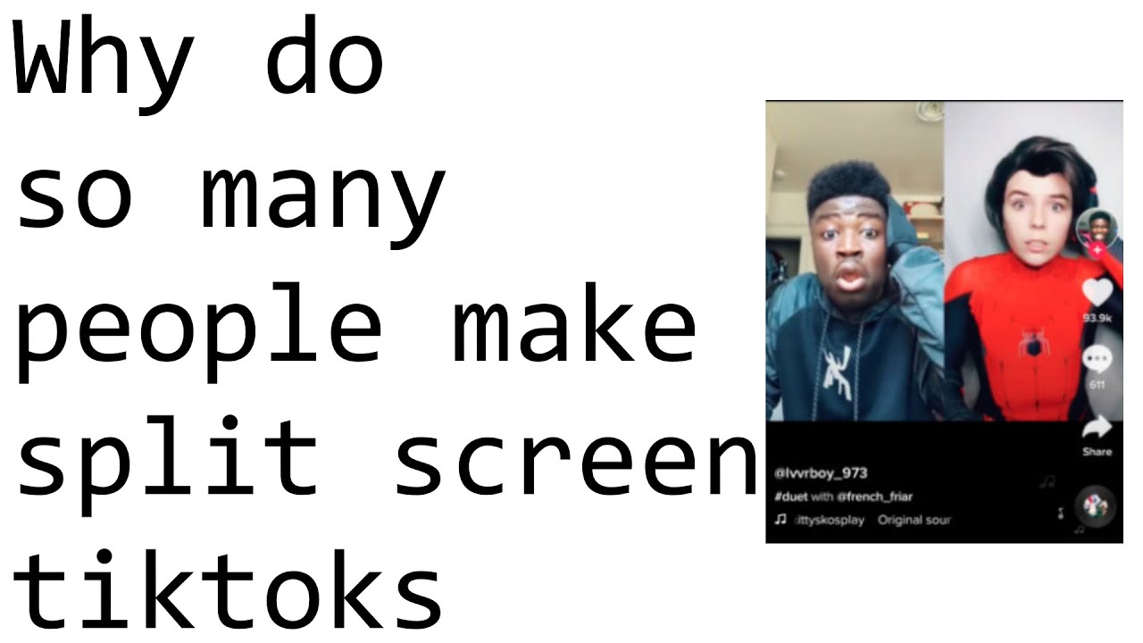Why do so many people make split screen content - YouTube