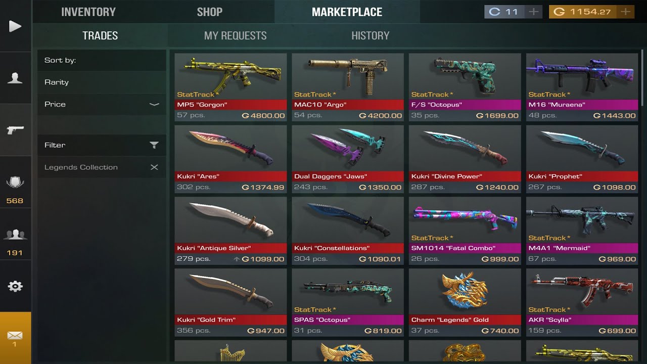 Пас LEGENDS вишколена ринок стандофф 2 stand-off 2 - YouTube