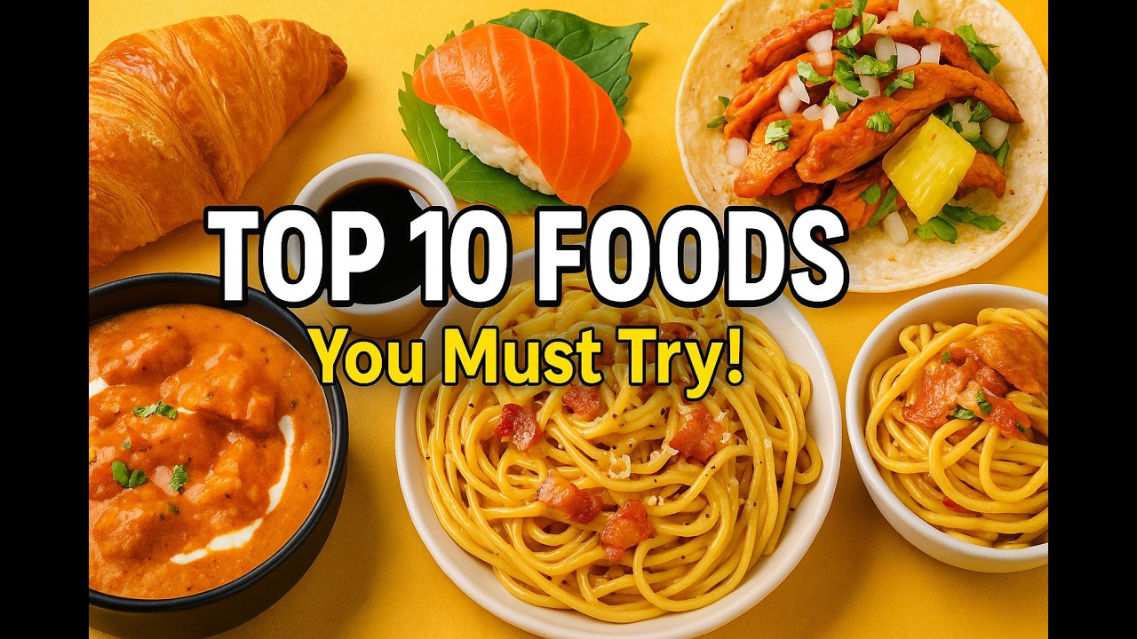 Top 10 Foods to Eat Before You Die | Must-Try Recipes From Around the ...