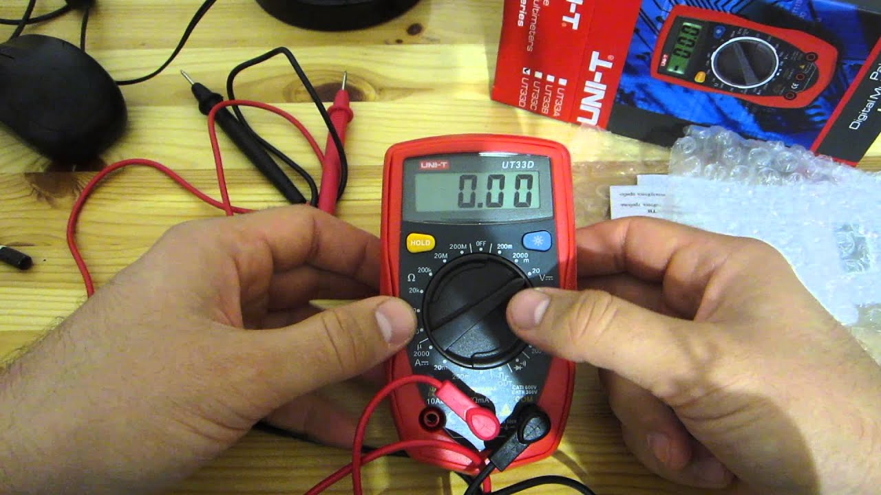 Uni T UT33D Tester - YouTube
