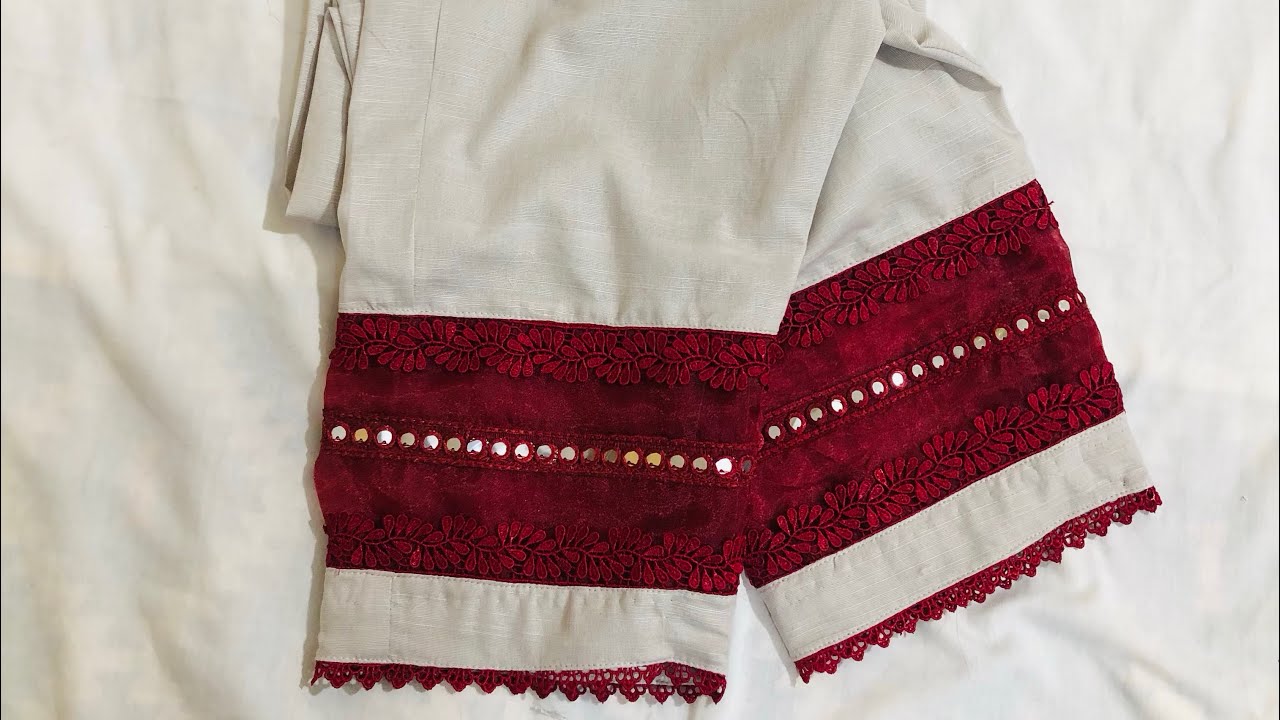 New capry design lase with organza ️😇beautiful capry design ️😇 - YouTube