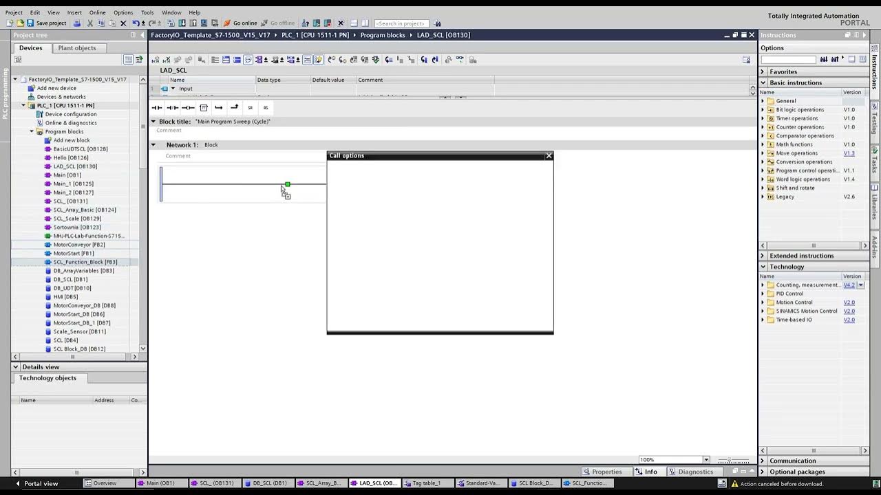 PLC Basic 1: Tia Portal Siemens basic SCL example function block - YouTube