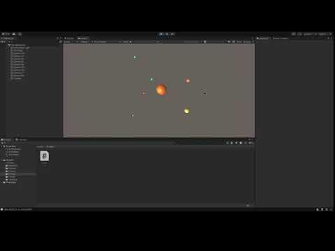 Создал мини-солнечную систему с помощью RotateAround Unity - YouTube