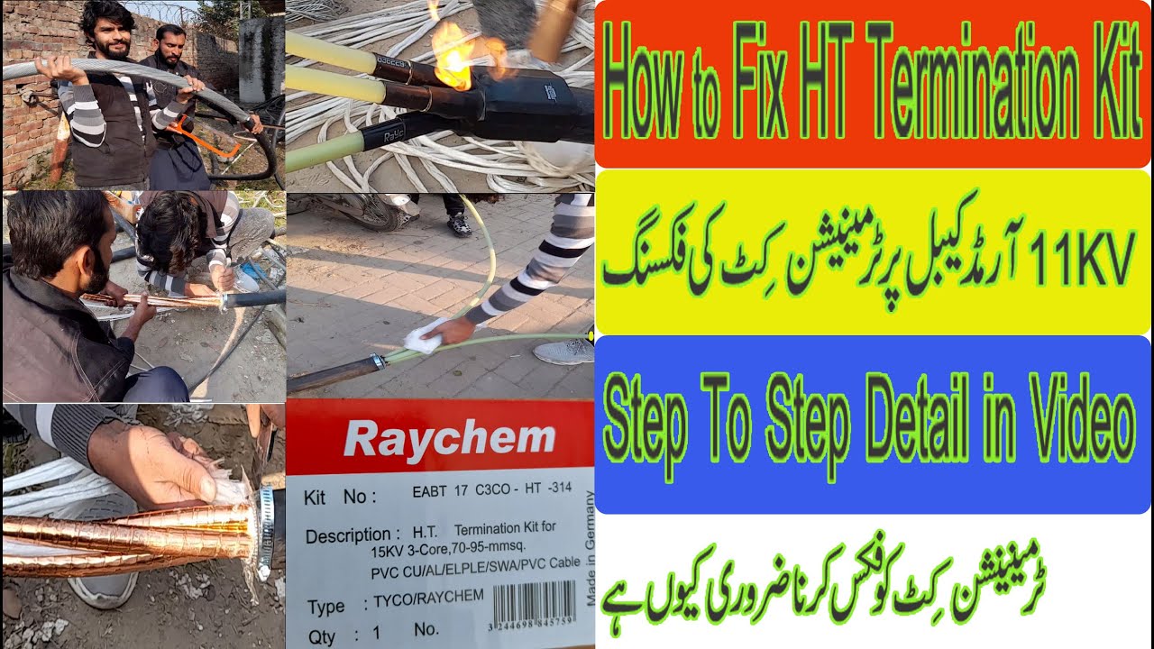How to Fix HT Termination Kit on 2AWG cable / Fixing of HT Termination ...