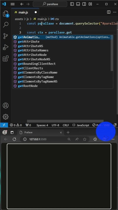 Part 4: Background parallax Javascript #code #frontend #dev #learnonyoutube #programming # ...