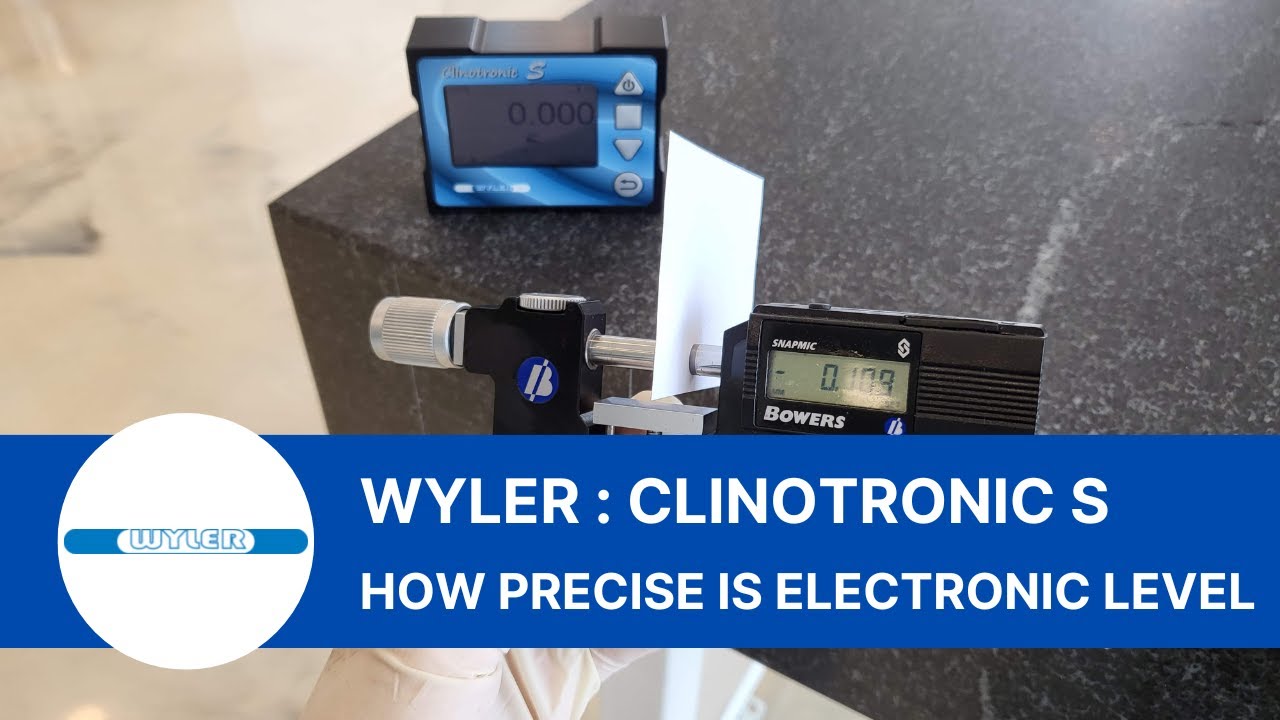 How precise is electronic level (WYLER, Clinotronic S) - YouTube