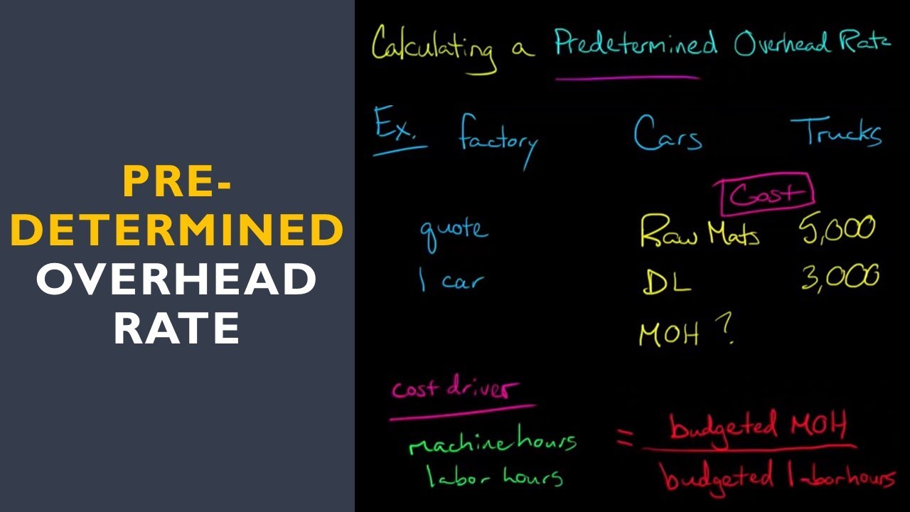 Predetermined Overhead Rate what It Is And How To Calculate It YouTube